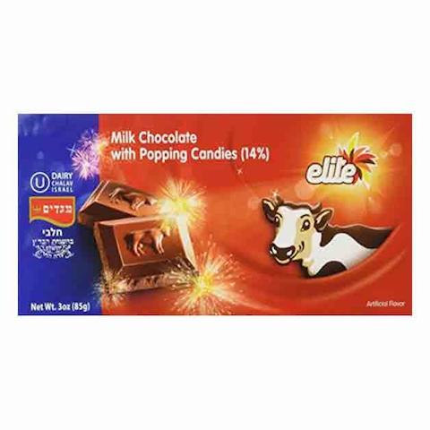 Elite Milk Chocolate with Popping Candies - 3.5 OZ – Pars Kosher Market