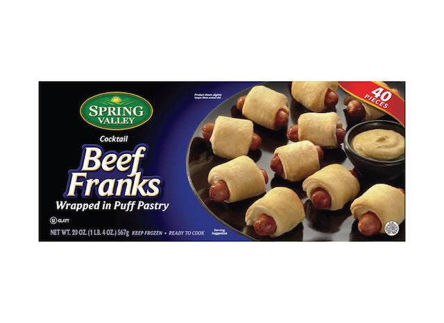 Spring Valley Beef Franks Wrapped in Puff Pastry – Pars Kosher Market